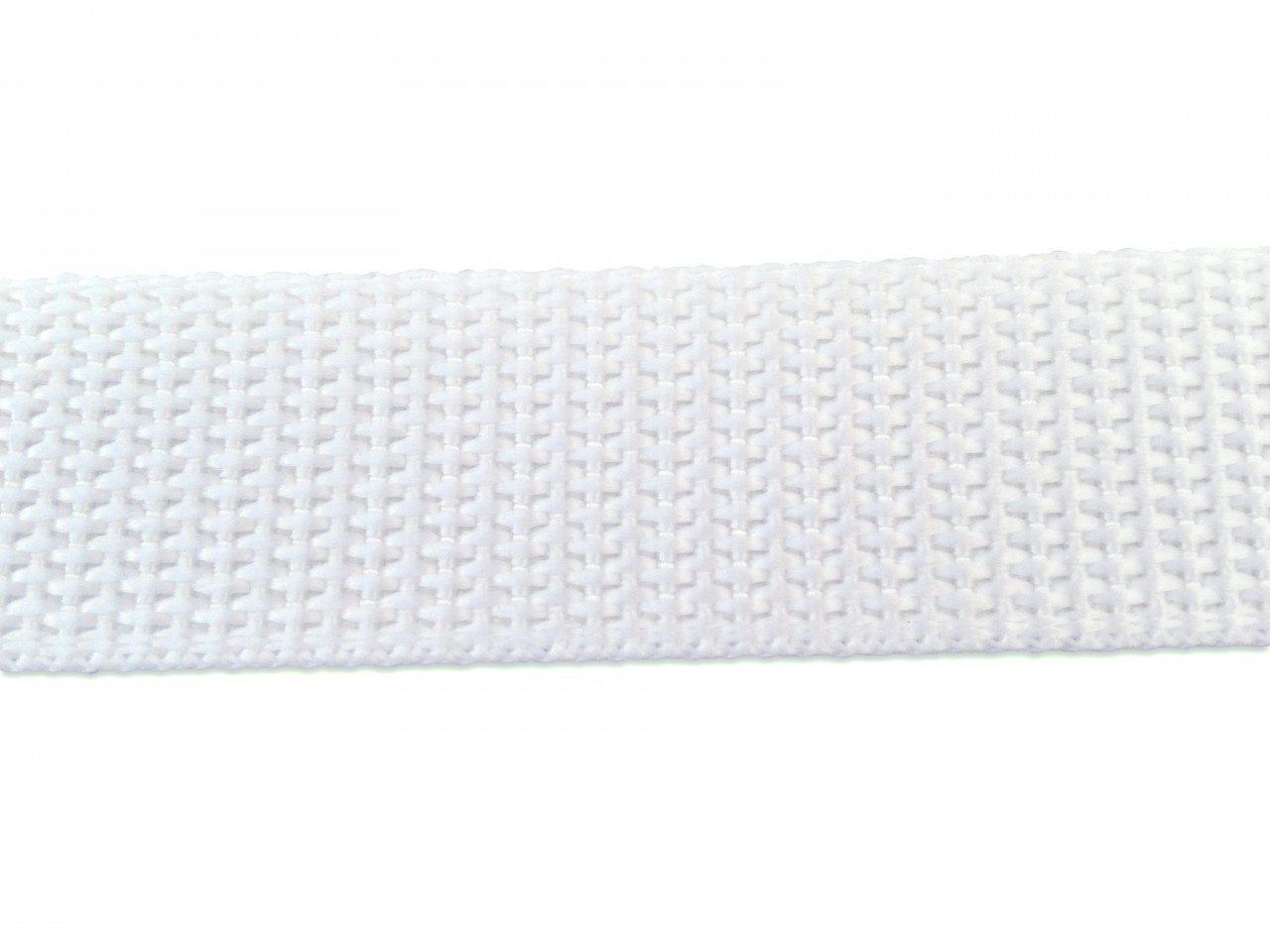 656 White Heavyweight Woven Polypropylene Webbing