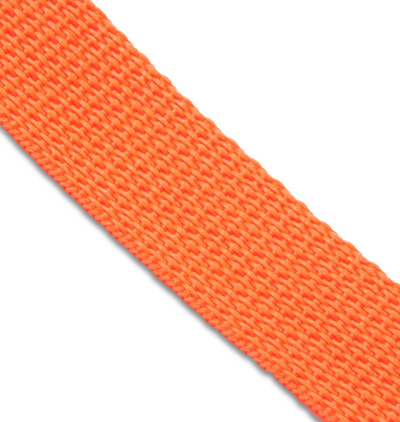 604 Orange Lightweight Woven Polypropylene Webbing