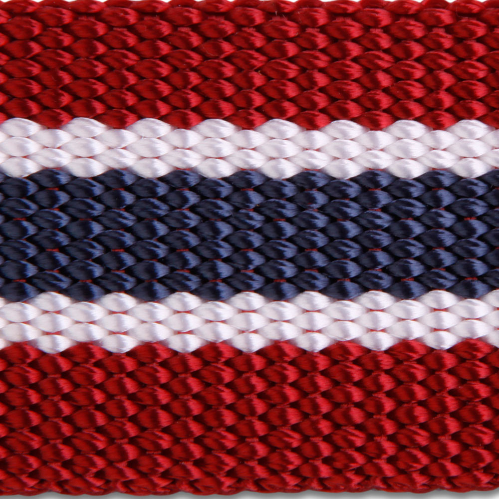 Nylon Stripe Navy Multi Webbing