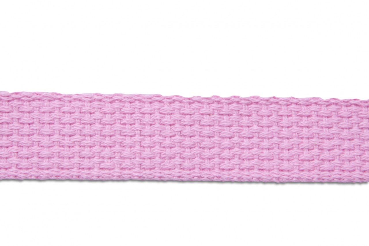 7L Pastel Pink Lightweight Cotton Webbing
