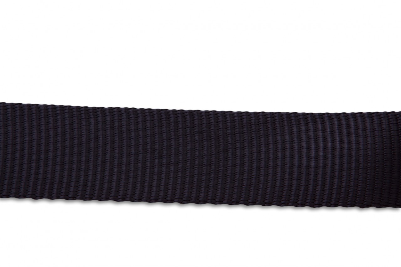 450 Black Woven Tubular Nylon Webbing
