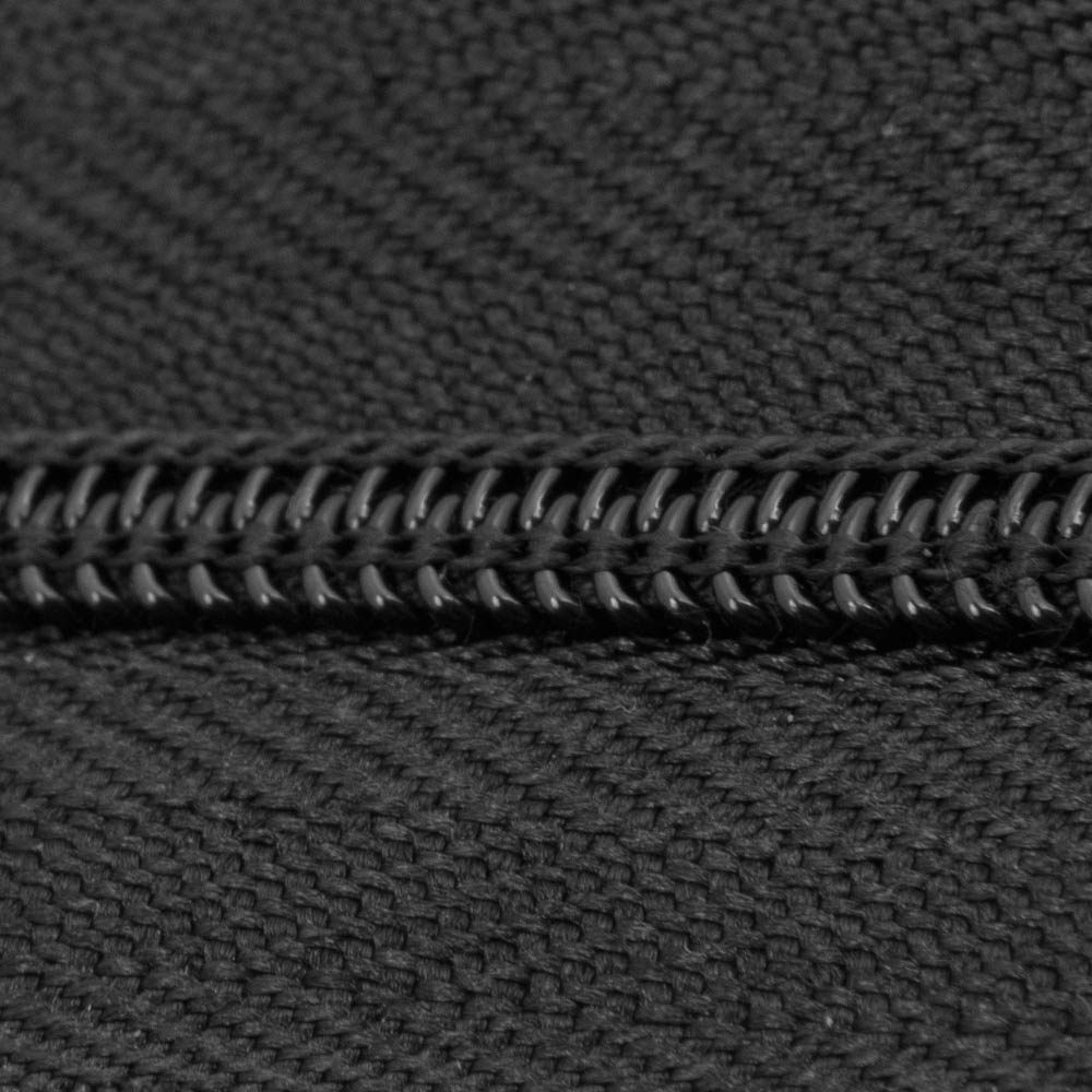 ZPR Black Polyester Zipper Chain