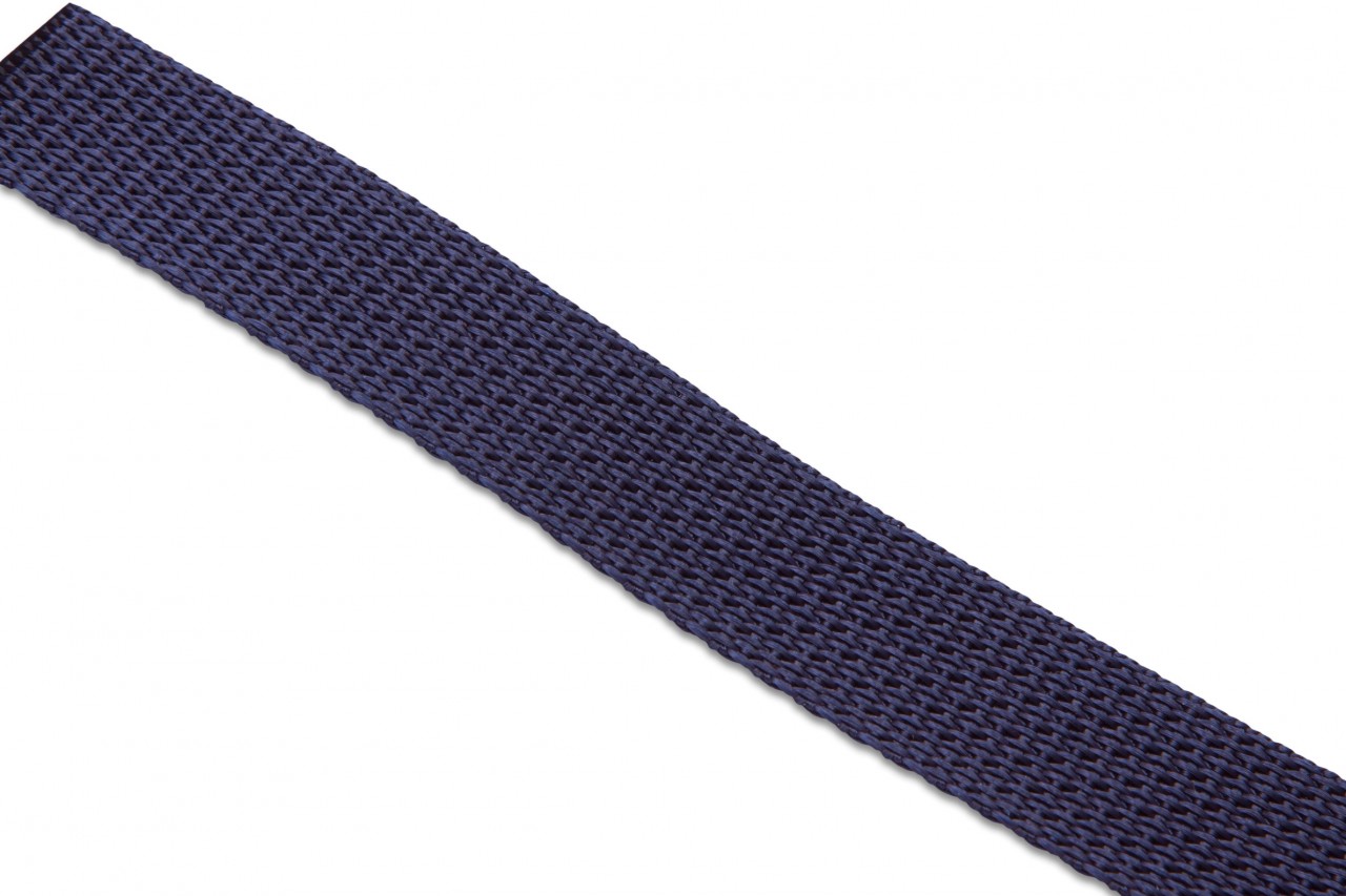 604 Navy Blue Lightweight Woven Polypropylene Webbing