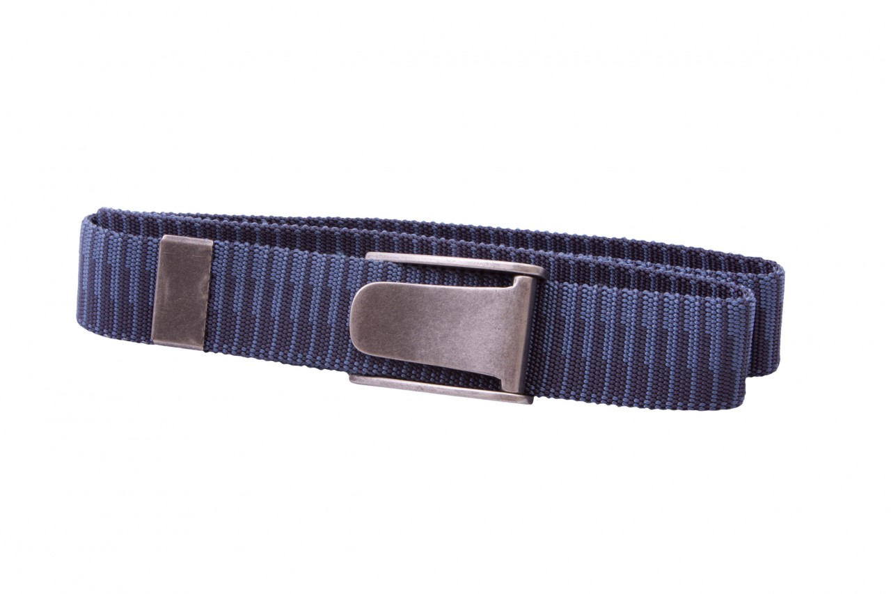Blue Vertical Stripes Webbing Belt