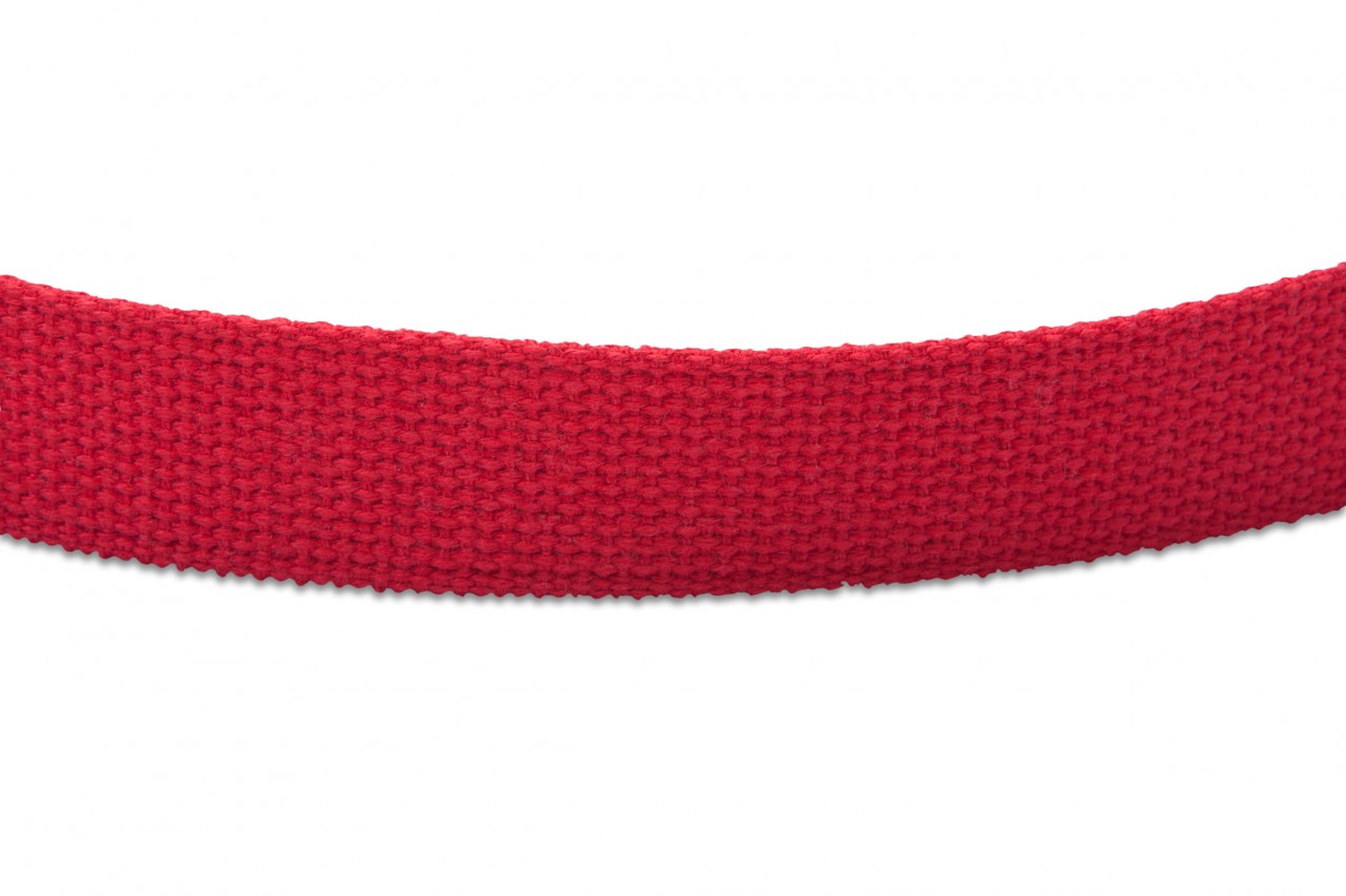 6L Red Heavy-weight Cotton Webbing | National Webbing Products