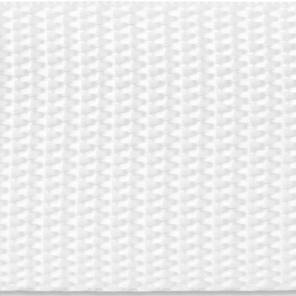 401 White Lightweight Woven Nylon Webbing