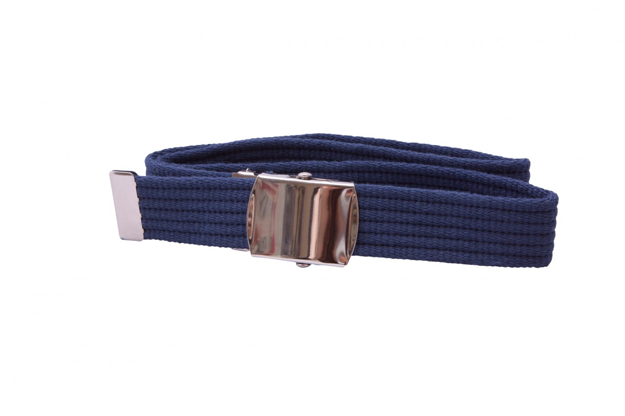 MR Ribbed Blue Webbing Belt