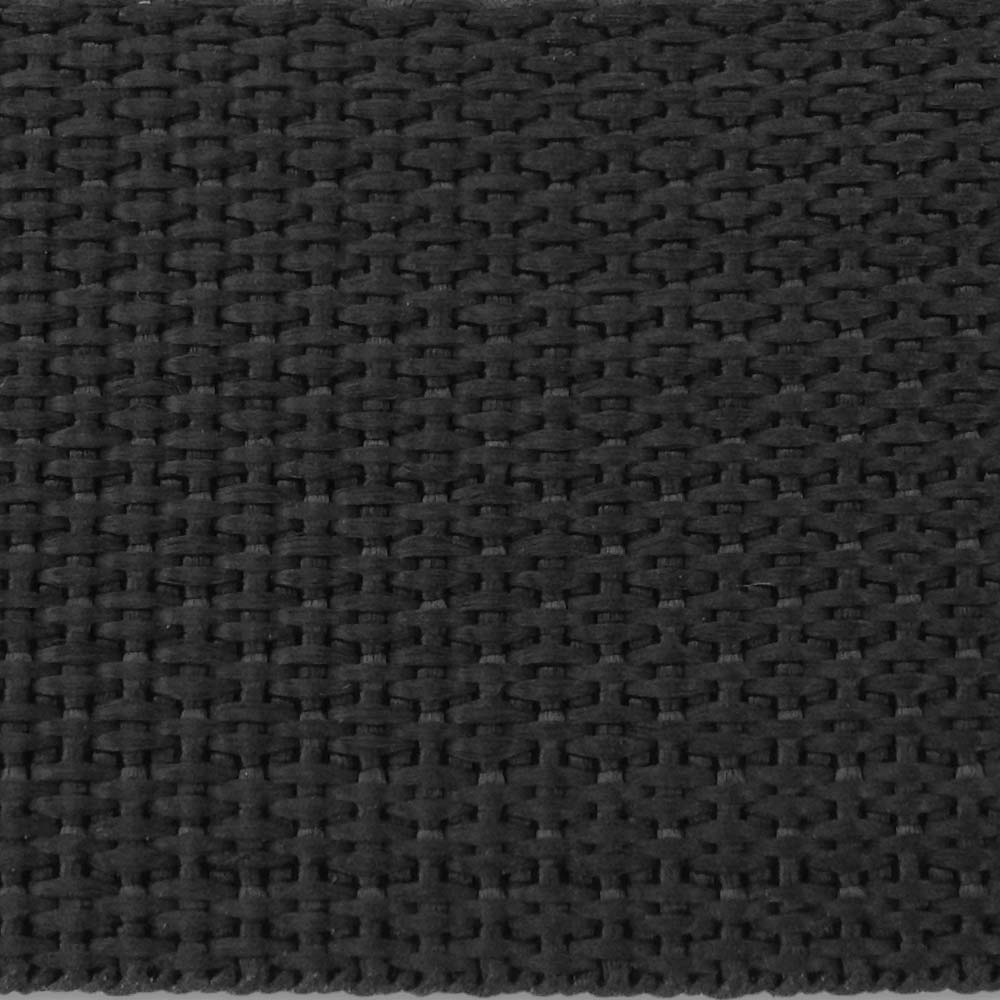 604 Black Lightweight Woven Polypropylene Webbing