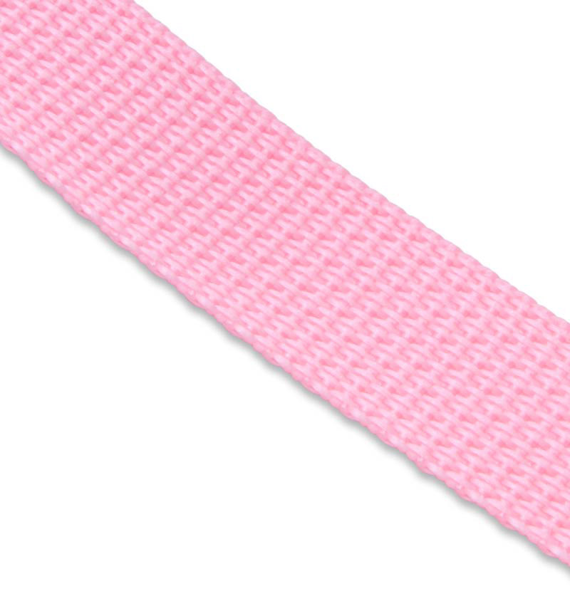 604 Pastel Pink Lightweight Woven Polypropylene Webbing