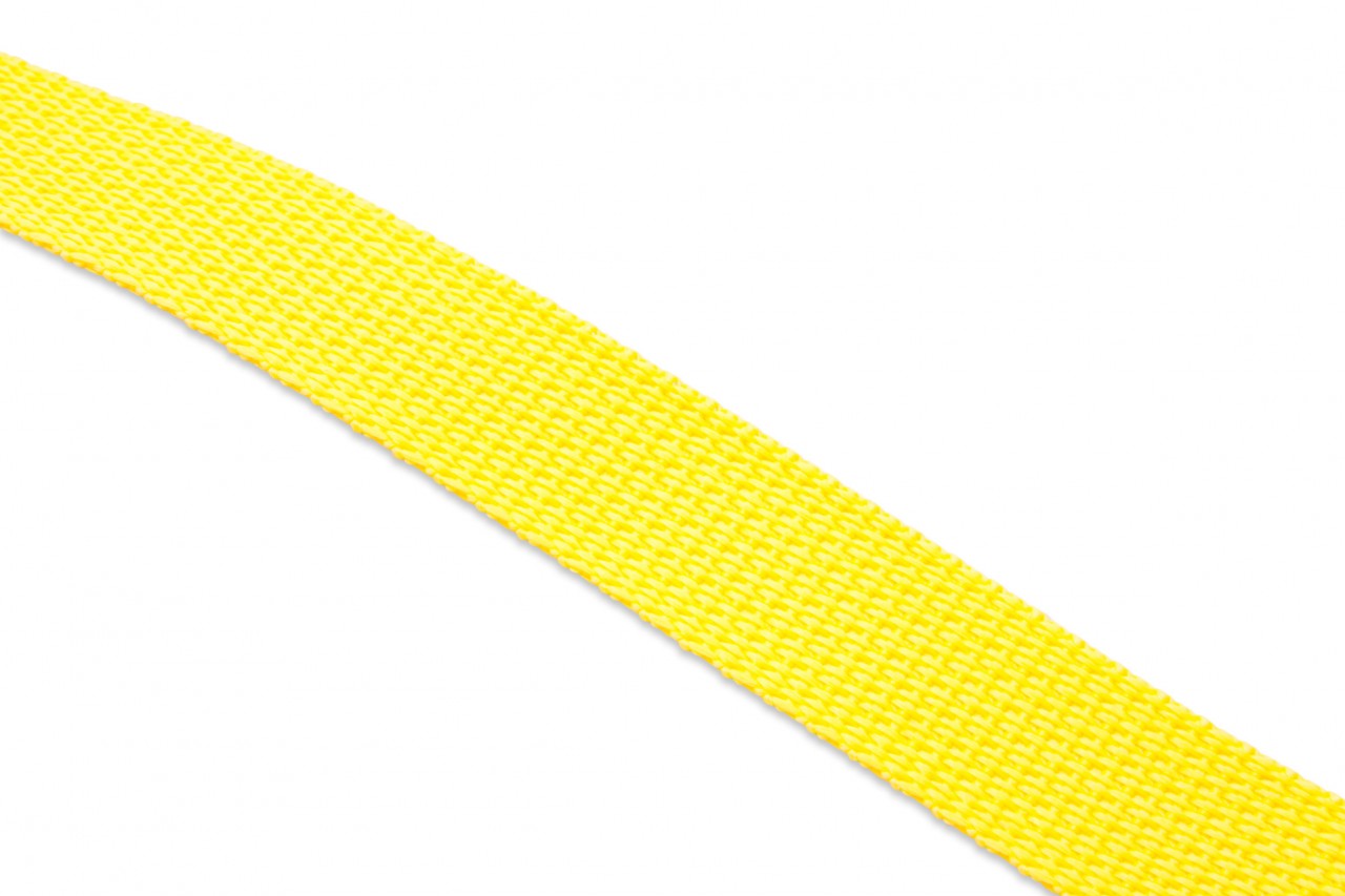 604 Yellow Lightweight Woven Polypropylene Webbing