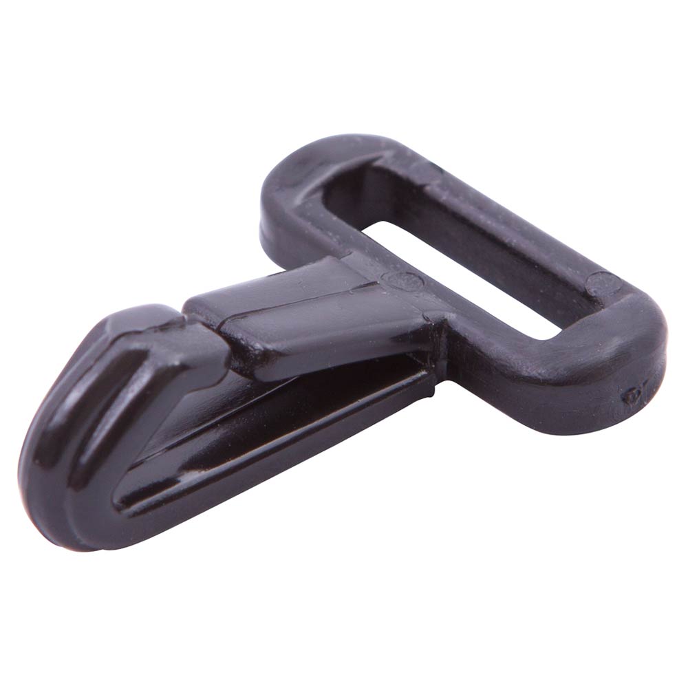 LO130 Black Plastic Low Profile Snap Hook