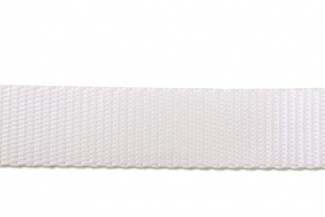 477 White Woven Nylon Webbing