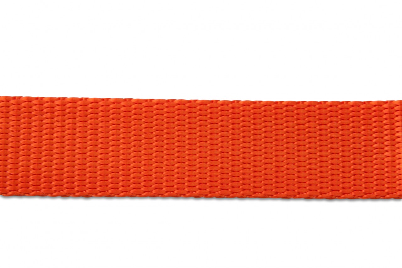 477 Orange Woven Nylon Webbing