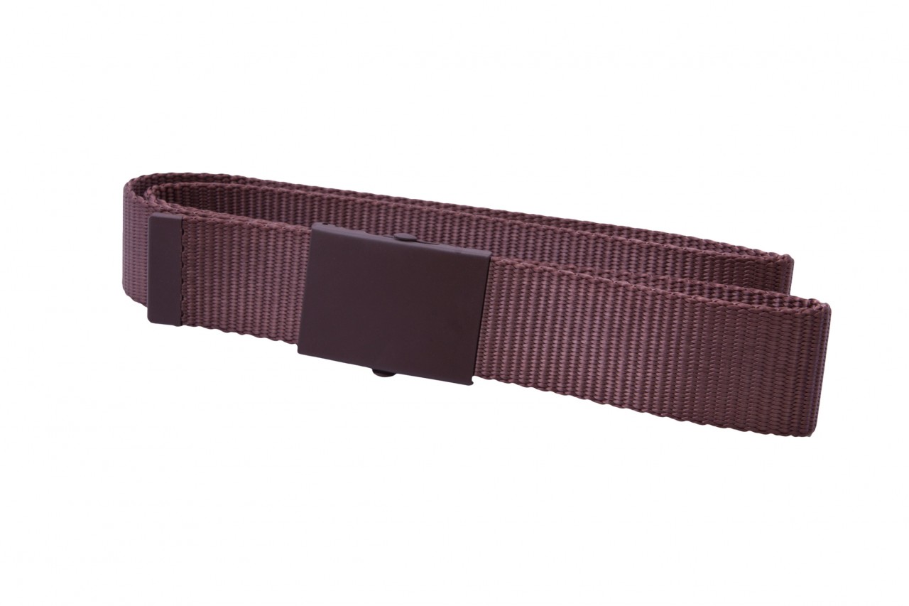 O Brown Nylon Webbing Belt