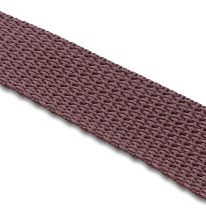 604 Brown Lightweight Woven Polypropylene Webbing