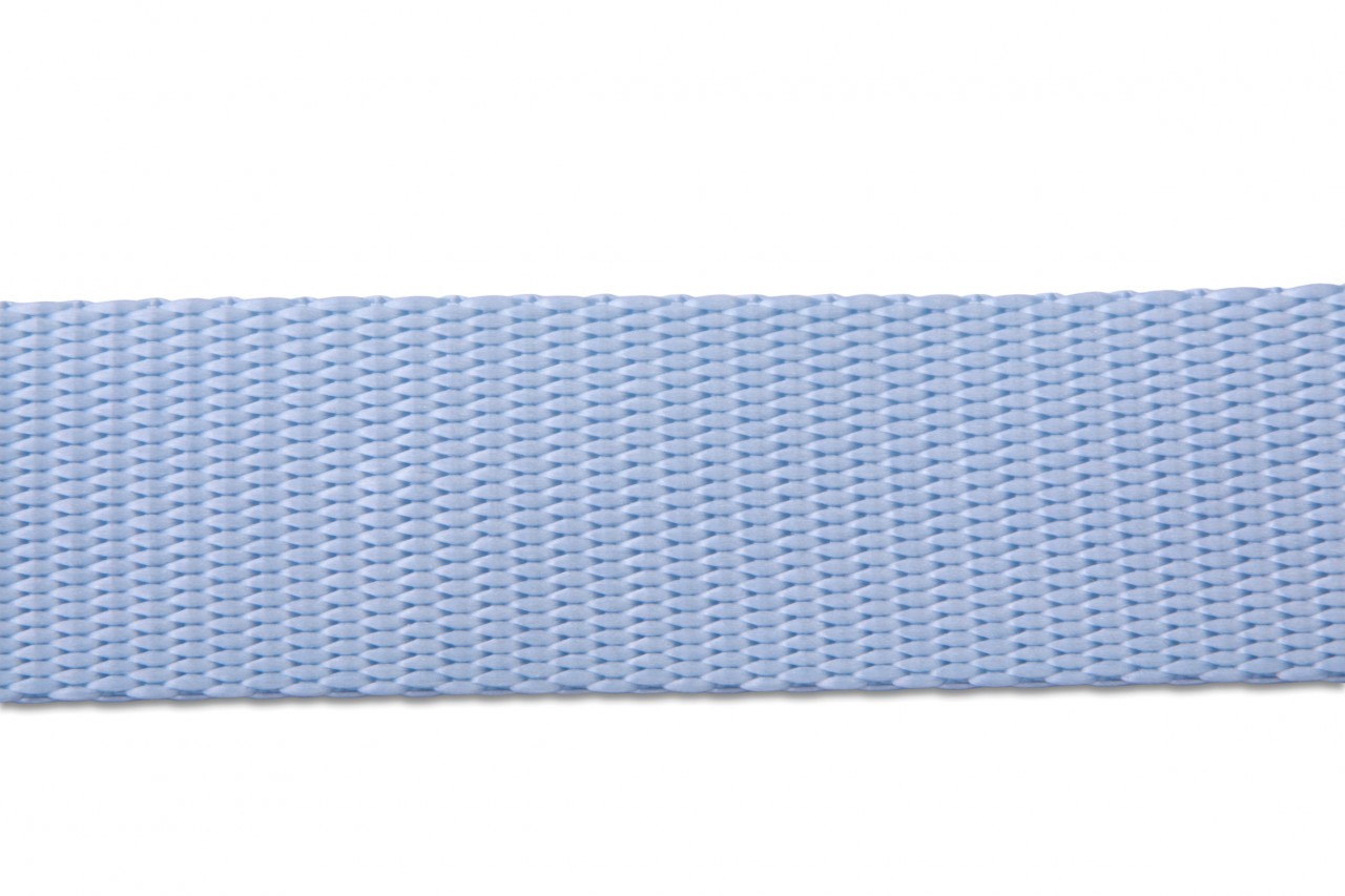 477 Pastel Blue Woven Nylon Webbing